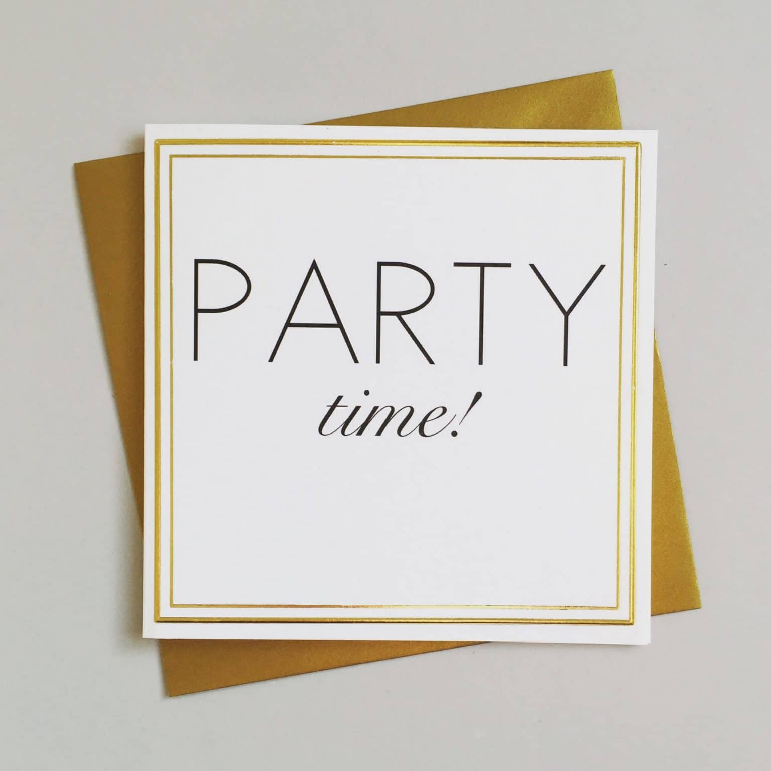 Always Sparkle Party Time Greetings Card