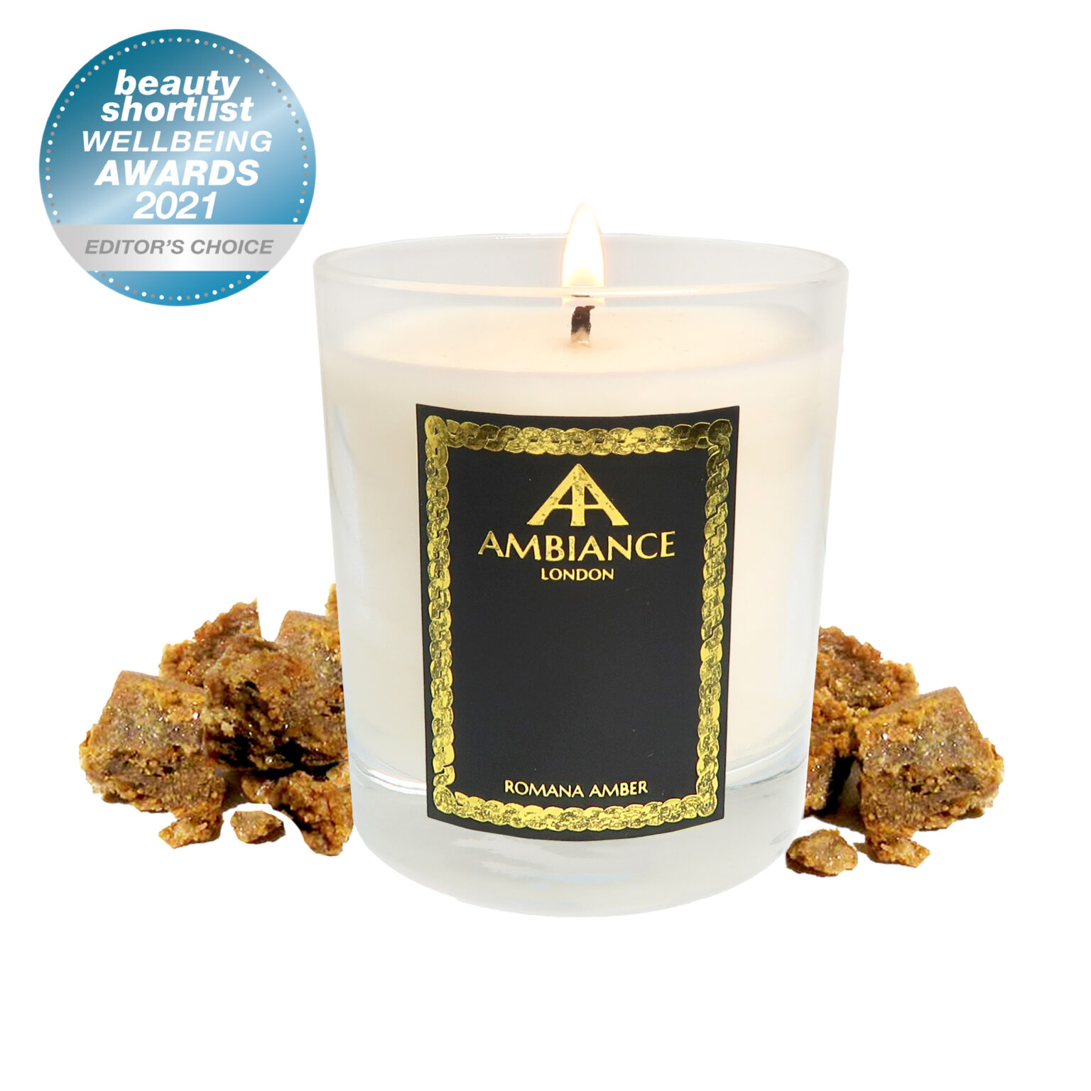 Romana Amber Luxury Scented Candle | Amber Candle