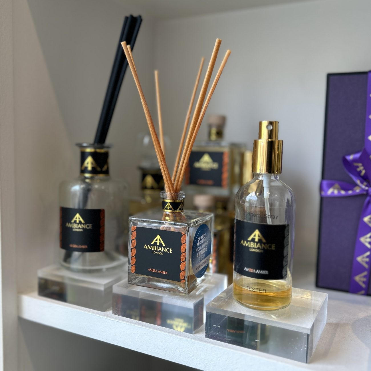 Ambra Amber Luxury Scented Reed Diffuser | Luxury Room Diffuser