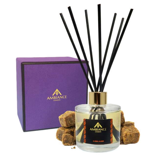 Ambra Amber Luxury Scented Reed Diffuser | Luxury Room Diffuser